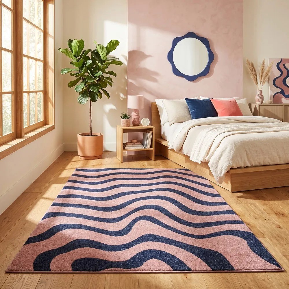 Modrý/růžový koberec 160x230 cm Aurora – ESTE