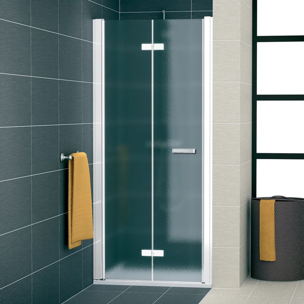 Sprchové dveře dvoudílné skládací 100 cm levé (SLF1G 1000 04 22) SanSwiss