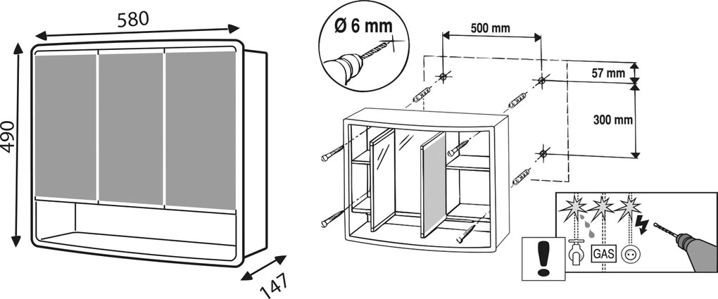 JOKEY JOKEY, LYMO galerka 58x49x14, 7cm, bílá plast, 1884132