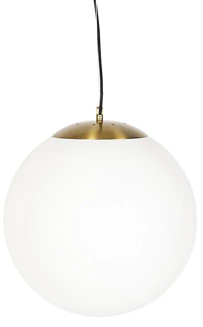 Skandinávská závěsná lampa opálové sklo 40 cm - Ball 40