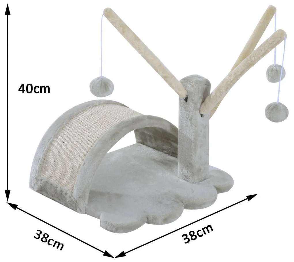 Goleto Škrabadlo pro kočky 40x38x38 cm | šedé