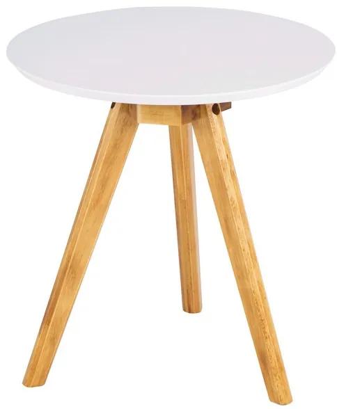 Přístavný stolek Dakota 40 cm, bílý