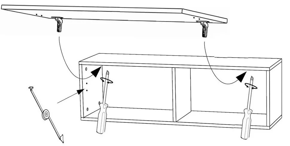 CALABRINI b | závěsná skříňka | 105 cm | bílá lesk