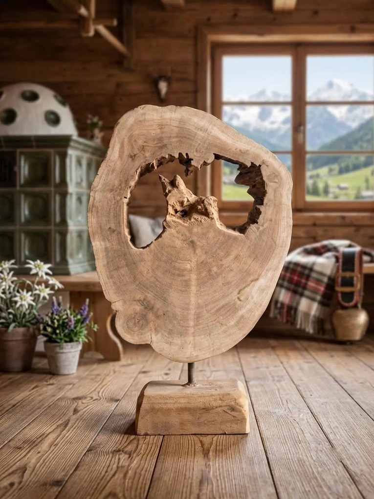 Dřevěná dekorace TEAK 43