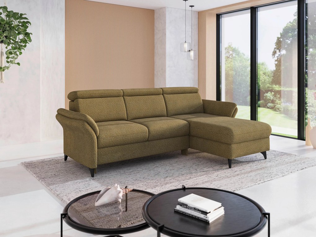 XXXLutz ROHOVÁ SEDAČKA, textil, olivově zelená Sit & More - Sedací soupravy - 000144025827