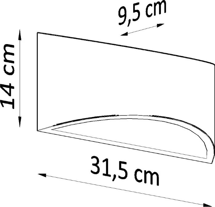 Sollux Lighting Nástěnné svítidlo keramické VIXEN