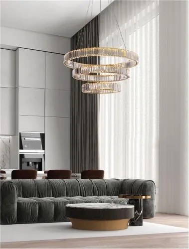 Závěsné LED svítidlo NOVA LUCE AURELIA 92W 3500K 9333069 stmívatelné Triac