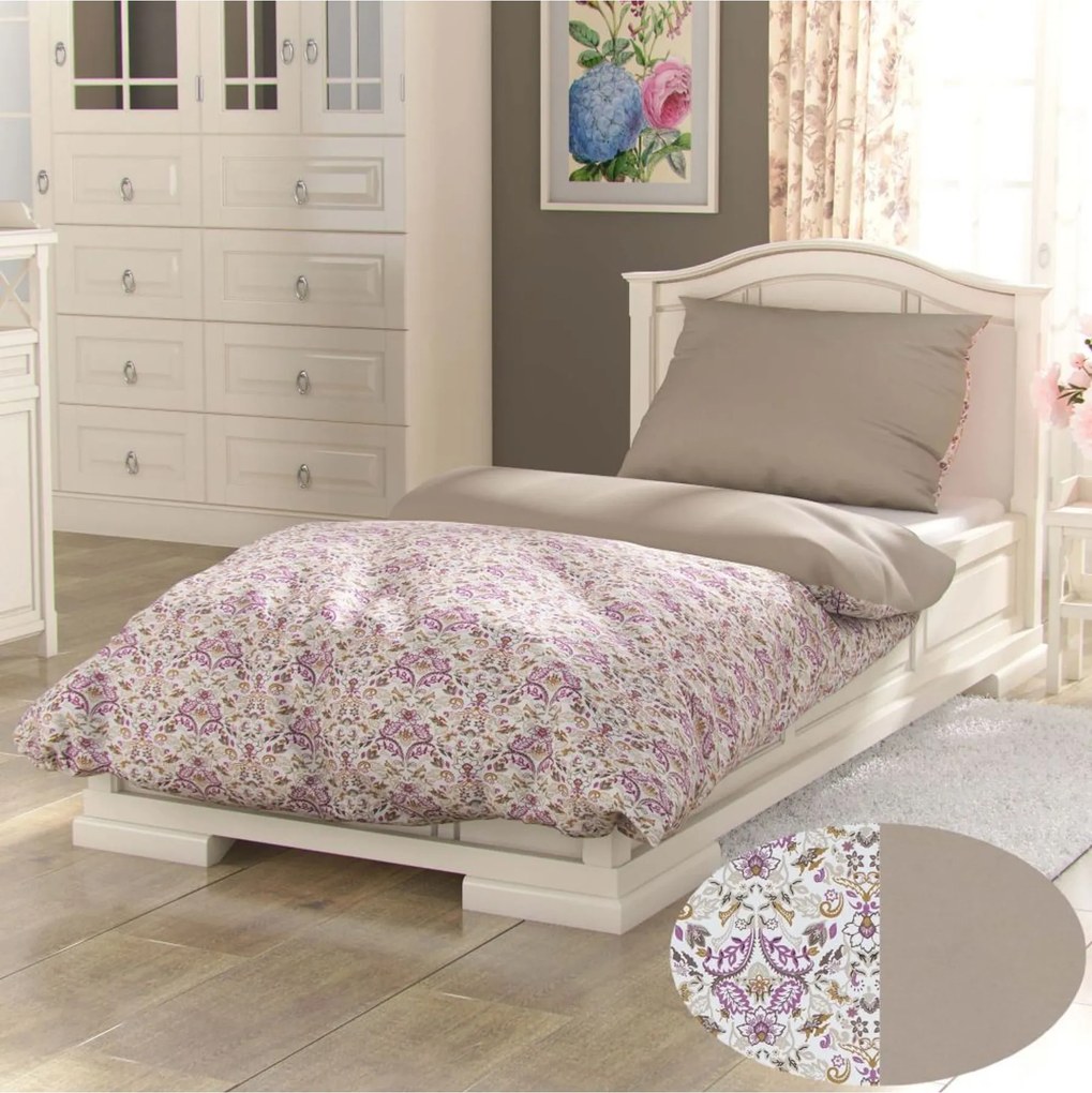 Bavlněné povlečení PROVENCE COLLECTION NARISTA béžová - 1x 140/220, 1x 70/90cm