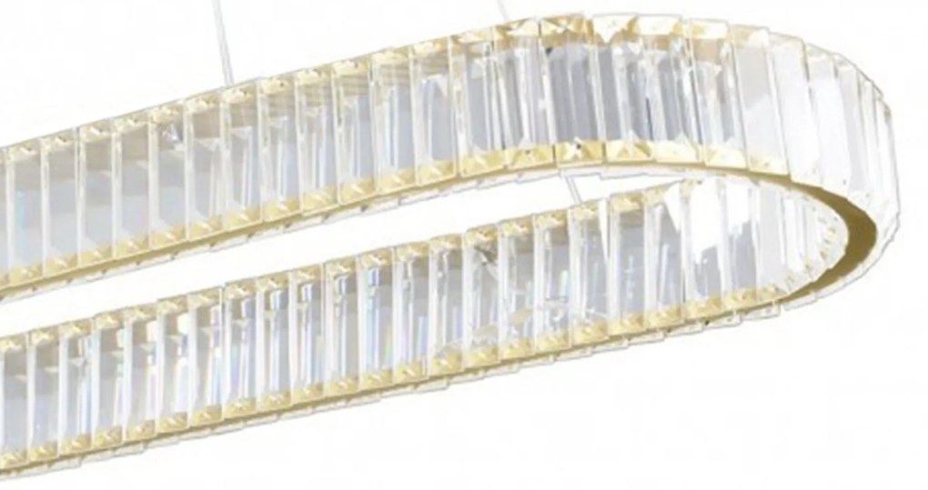 Toolight Toolight, LED stropní svítidlo 100x30 cm, 22W, APP1508-CP, zlatá matná, OSW-06971