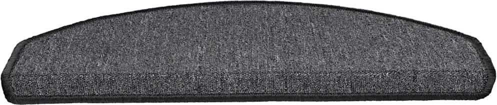 Schodové rohože 15 ks 65 x 24 x 4 cm antracitové, půlkulaté, velké 133884