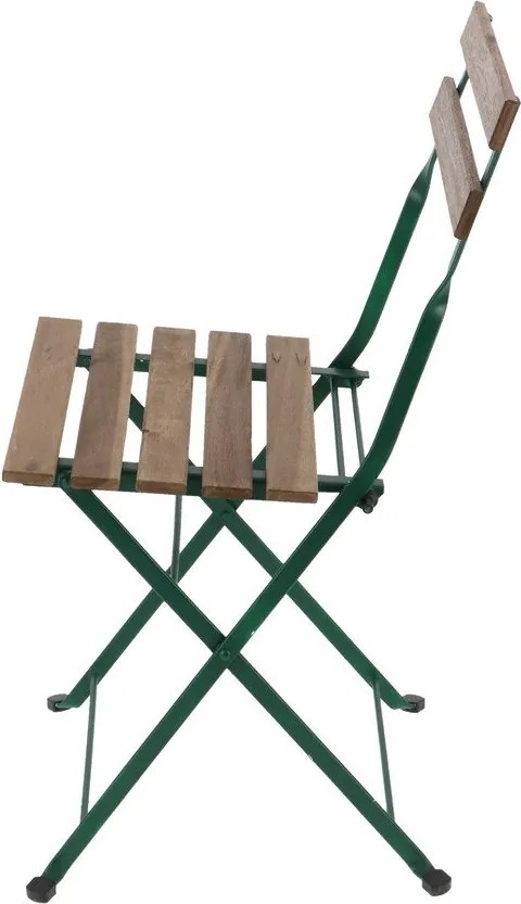 Zeleno-béžová kovová zahradní židle – Esschert Design