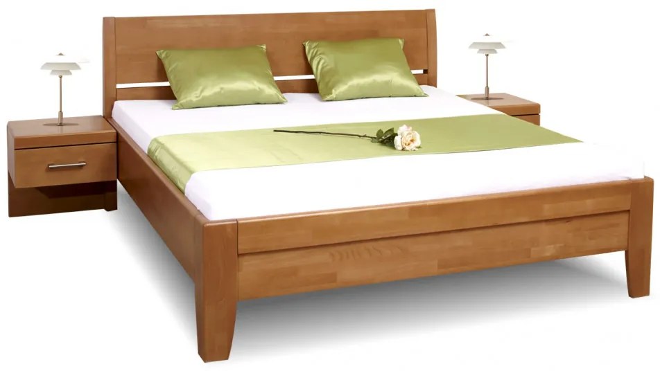 Zvýšená postel dvoulůžko z masivu CONCEPTA 2, masiv buk INTENA, 180x200 cm