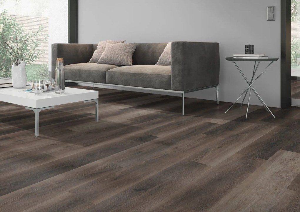 Oneflor Vinylová podlaha lepená ECO 55 050 Walnut Dark Brown - ořech - Lepená podlaha