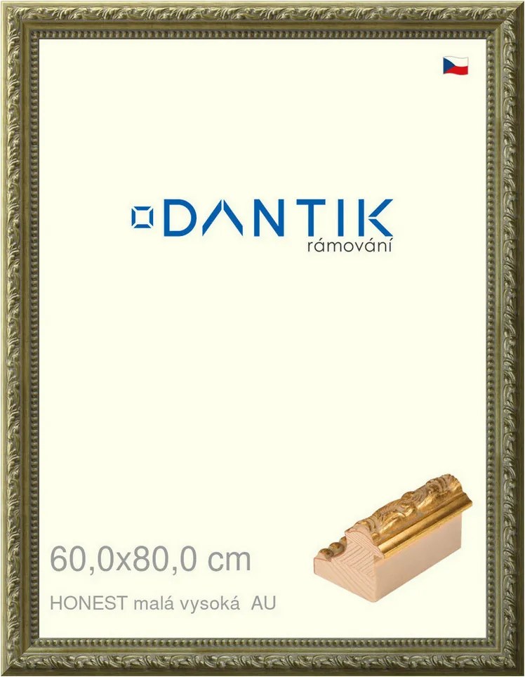 DANTIK rámeček 60x80 | HONEST malá vysoká AU (Plexi Čiré)