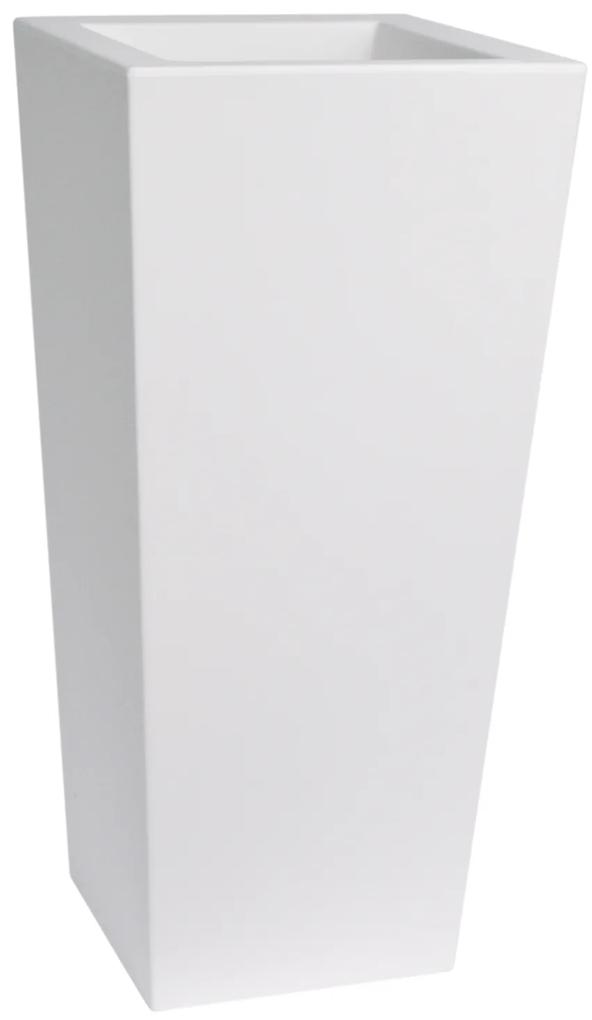 Plust - Designový květináč KIAM pot, 35 x 35 cm - bílý