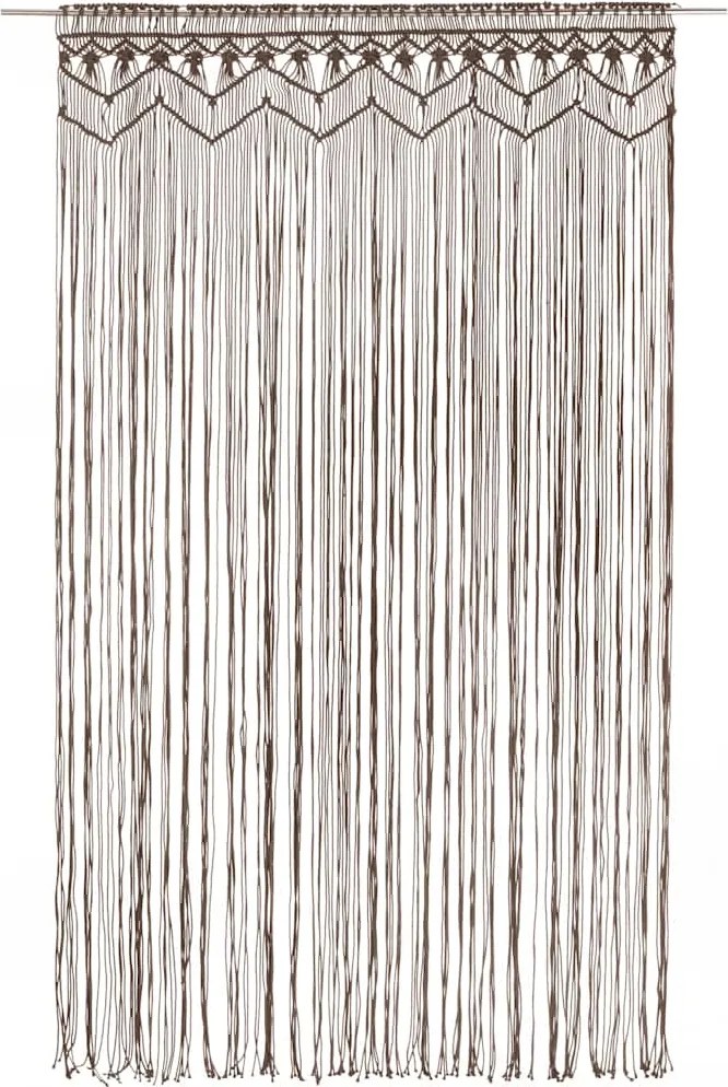 Macramé závěs taupe 140 x 240 cm bavlna 323982