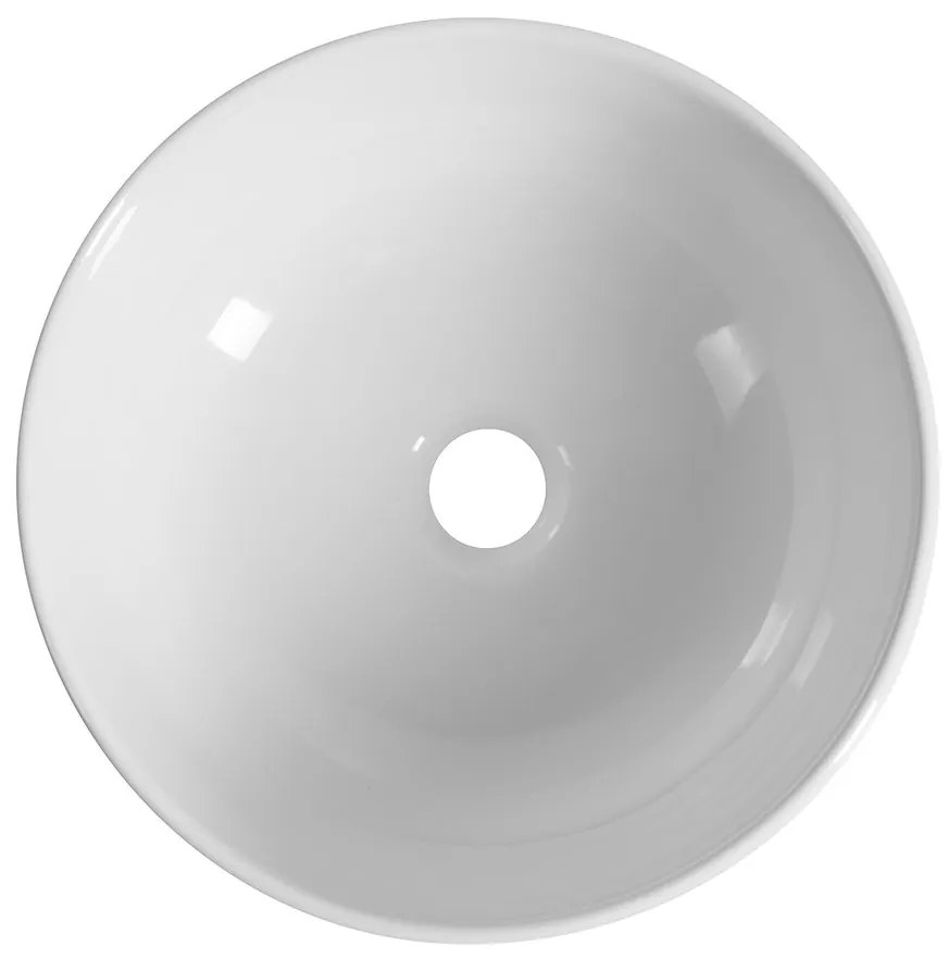 Sapho Sapho, EMMI keramické umyvadlo na desku, průměr 33cm, bílá, TU0077