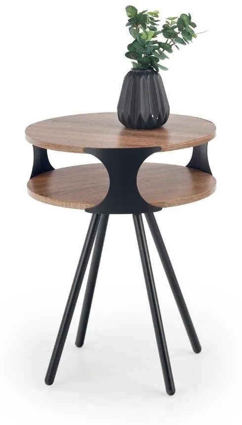 Konferenční stolek Kirby, dub sonoma / černá