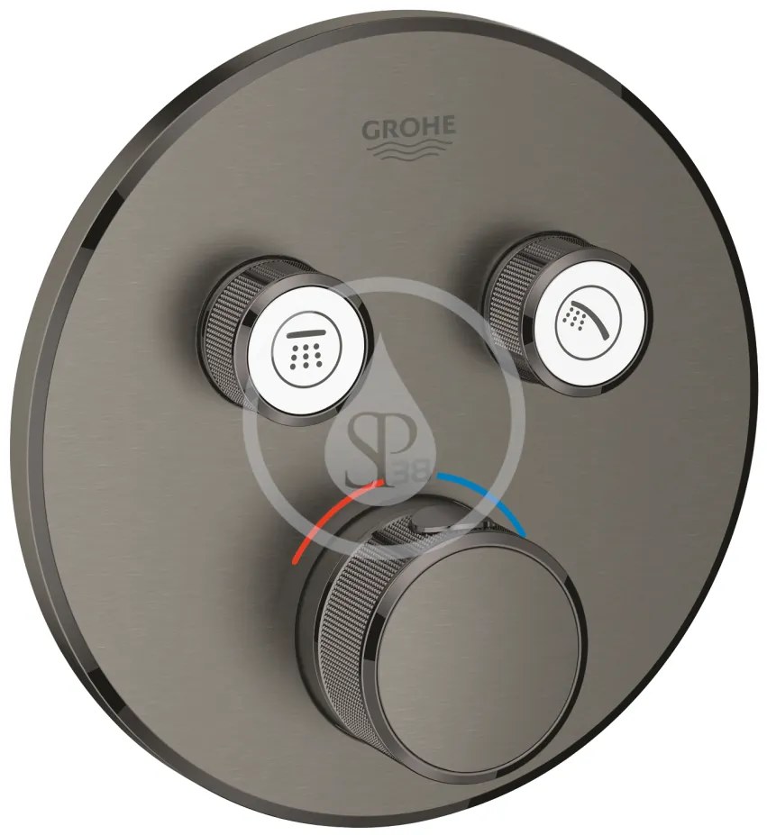 Grohe Grohtherm SmartControl Termostatická sprchová baterie pod omítku, 2 ventily, kartáčo - G29119AL0 (29119AL0)