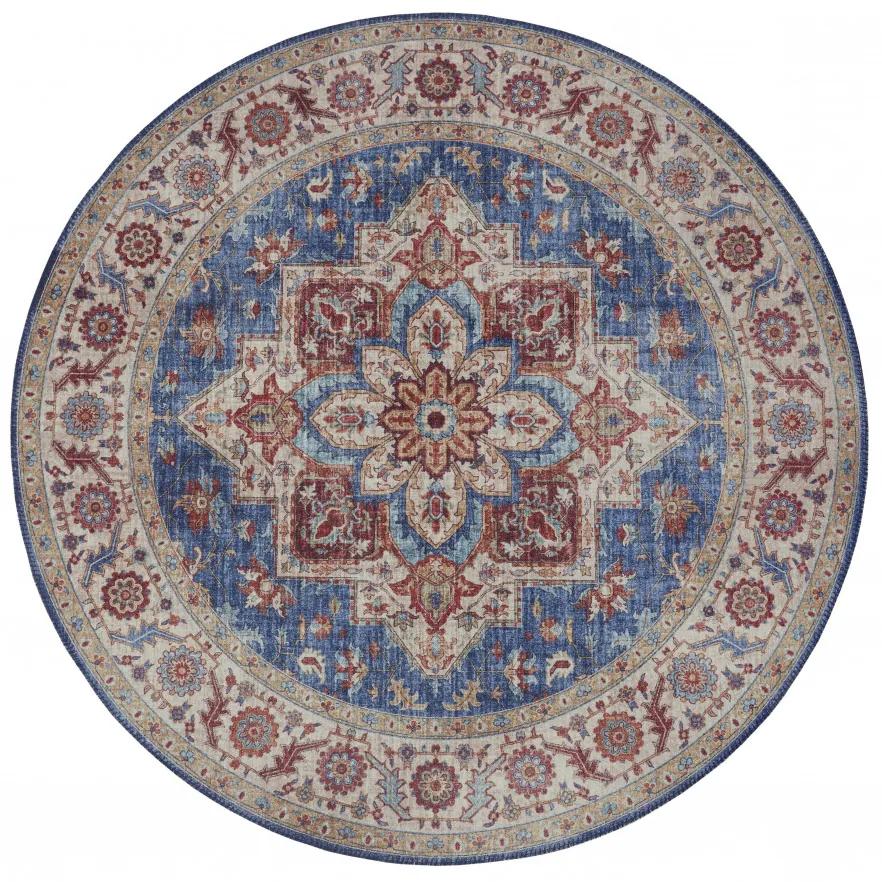 Hans Home | Kusový koberec Asmar 104001 Jeans/Blue kruh