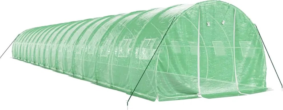Skleník s ocelovým rámem zelený 54 m² 18 x 3 x 2 m 3188046