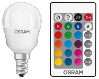 LED žárovka s dálkovým ovládáním E14 OSRAM 4,2W (25W) teplá bílá (2700K)