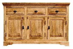 Indický nábytek - Komoda 140x90x45 Guru z masivu mango Mango natural