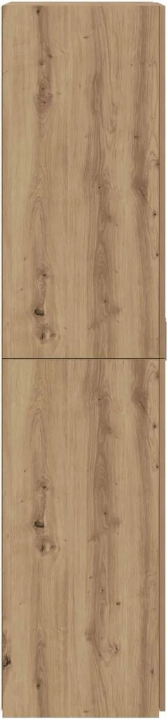 Vysoký bufet 2 ks Artisanový dub 80 x 42 x 185 cm 3365595