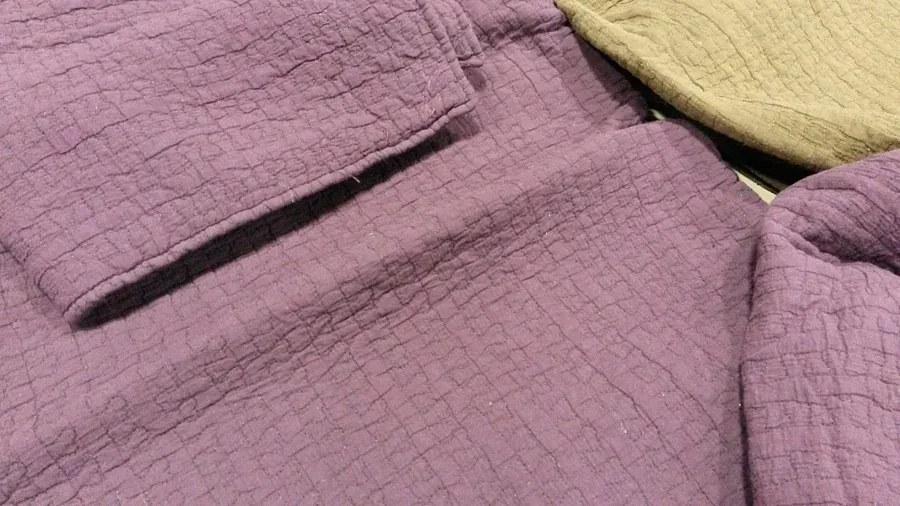 Přehoz na postel UNI tmavě fialový set s povlaky 220x240