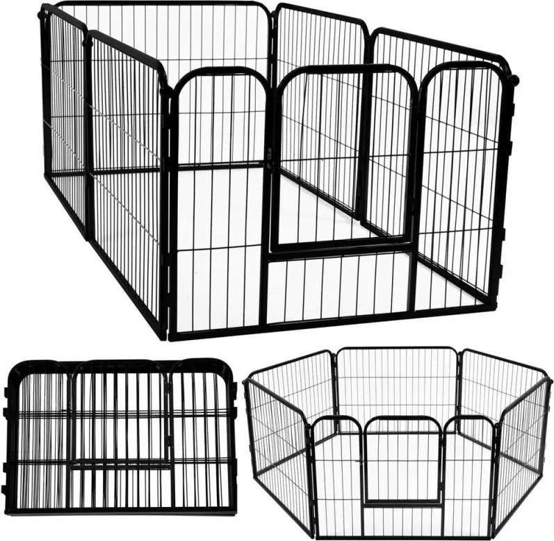 Skladací ohrádka pro psa - výběh pro štěnata 147x60 cm SPRINGOS PA1003