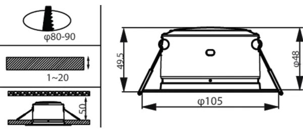 Philips - LED Podhledové svítidlo DIAMOND LED/2,2W/230V 3000K