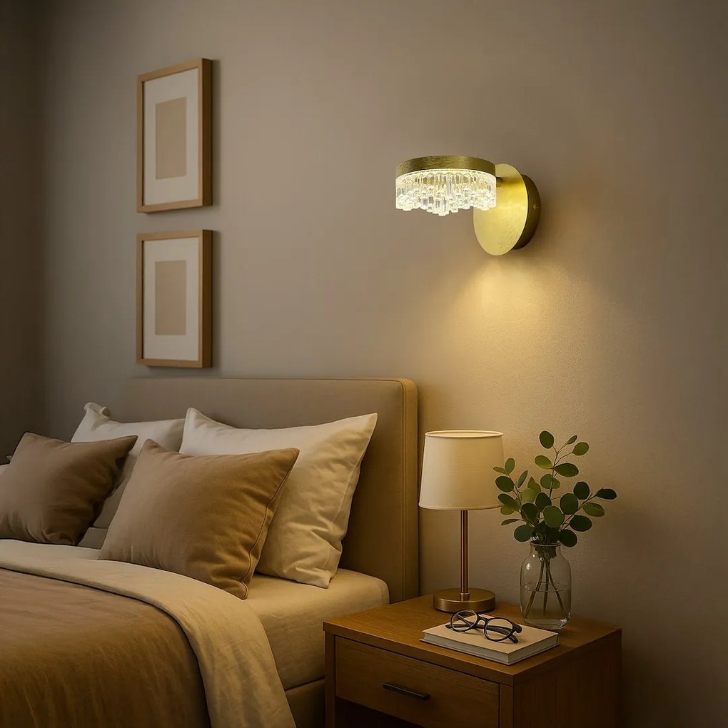 Nástěnné LED svítidlo Preciosa, 1x LED 4w, 4000k, g