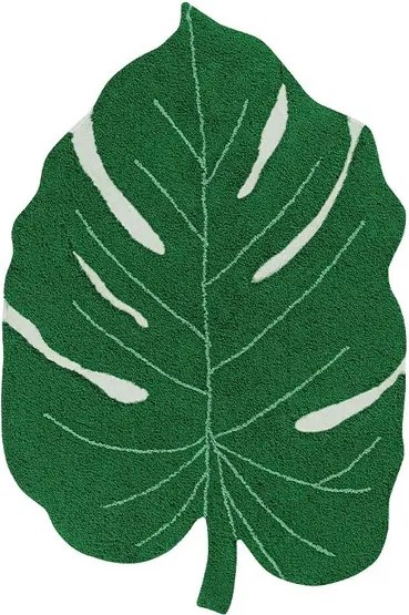 Pre zvieratá: Prateľný koberec Monstera Leaf, 120x180, zelená, chodba / predsieň, Lorena Canals