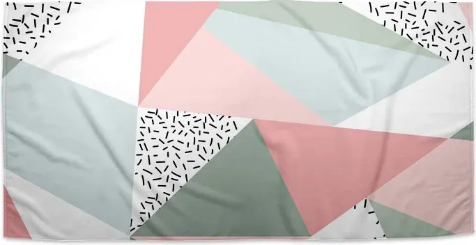 Sablio Ručník Obrazce v něžných barvách - 70x140 cm