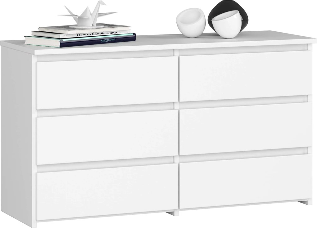 Komoda CL100 6SZ bílá