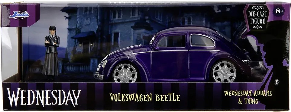 SIMBA Wednesday auto 1972 VW Beetle 1:24 a figurka Wednesday