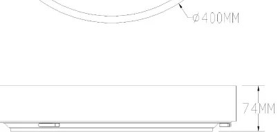 Zuma Line MS724-R400-GD - LED Stm. svítidlo NADI LED/36W/230V pr. 40 cm zlatá+DO