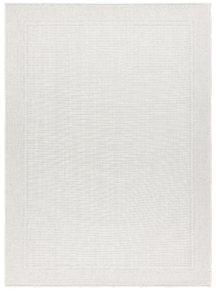 Dywany Łuszczów Kusový koberec Timo 5979 White – na ven i na doma - 80x150 cm