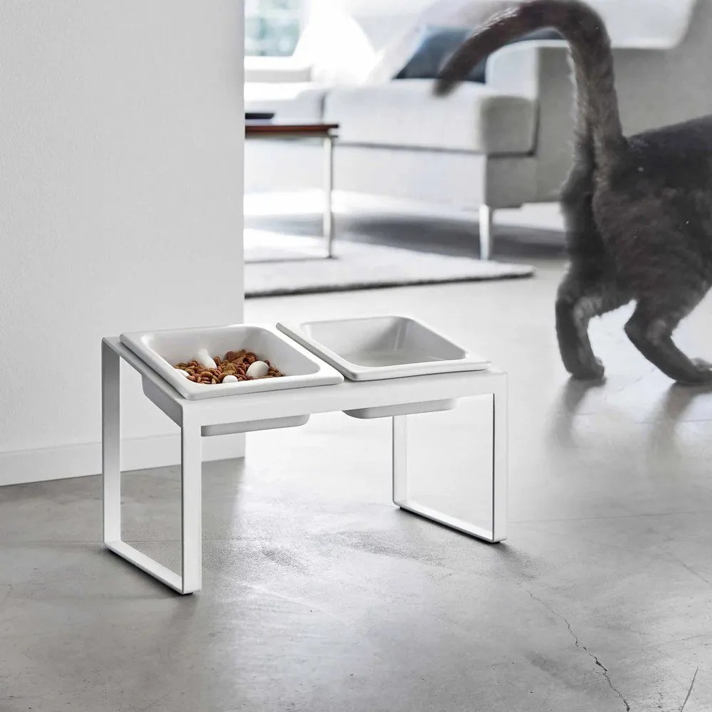 Keramický set misek s podstavcem pro domácího mazlíčka Nooks – YAMAZAKI