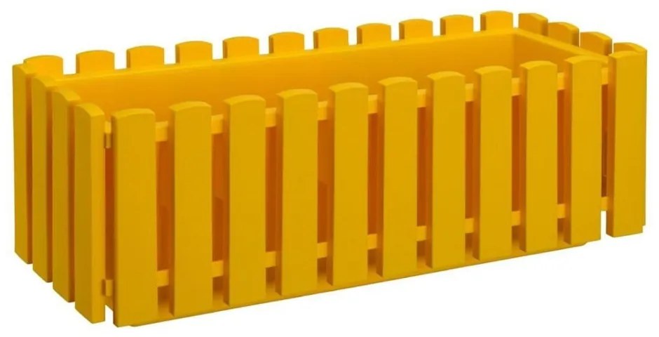 Žlutý truhlík Gardenico Fency System, délka 75 cm