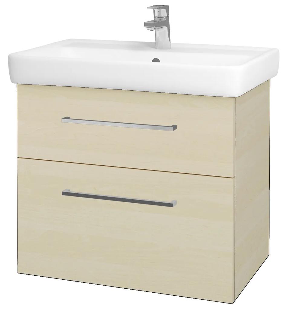 Dřevojas Koupelnová skříň Q MAX SZZ2 70 Varianta: N01 Bílá lesk / Úchytka T01 / D05 Oregon
