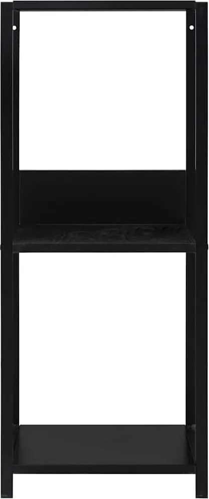 Malá rovná knihovna černá 33,5x39,6x79,7 cm kompozitní dřevo 288232