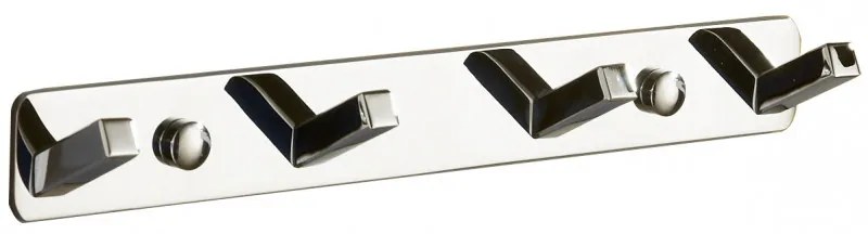 Mexen příslušenství, Věšák na ručníky 4-háčky, chrom, 709174-00
