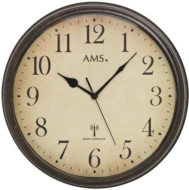 Nástěnné hodiny 5962 AMS řízené rádiovým signálem 32cm