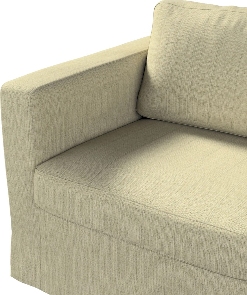 Potah na pohovku IKEA Karlstad 2-místná , nerozkládací, dlouhý barva béžová látka pletený vzor