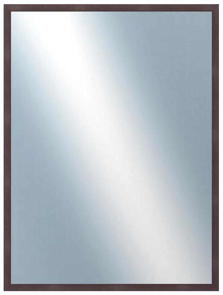 DANTIK - Zarámované zrcadlo - rozměr s rámem cca 60x80 cm z lišty FC hnědá vysoká (2184)