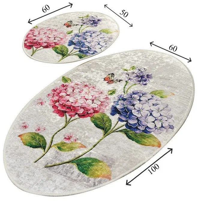 Koupelnové předložky v sadě 2 ks 60x100 cm Ortanca – Foutastic