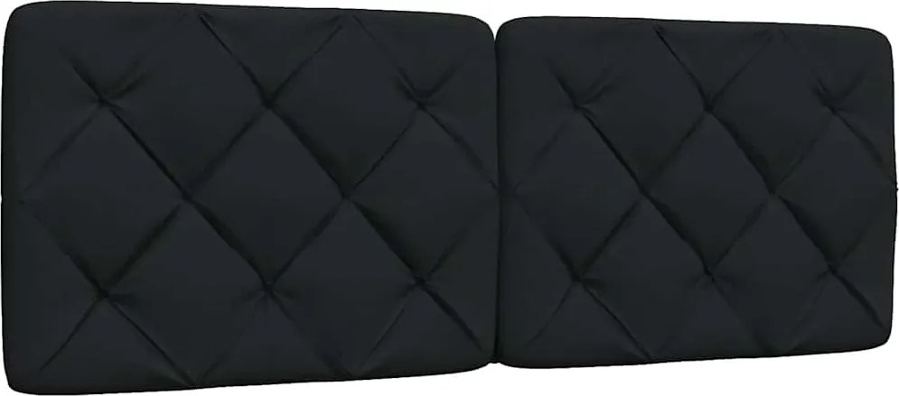 Rám postele s LED bez matrace černý 140x190 cm Látka 3310666