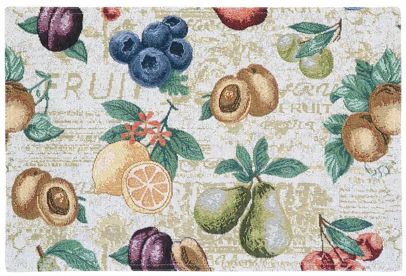 SCANquilt prostírání MOTIV mix ovoce pestrá prostírání cca 30 x 45 cm