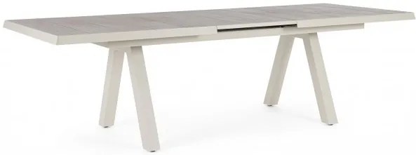 BIZZOTTO Rozkládací zahradní stůl KRION 205-265x103 cm světlý